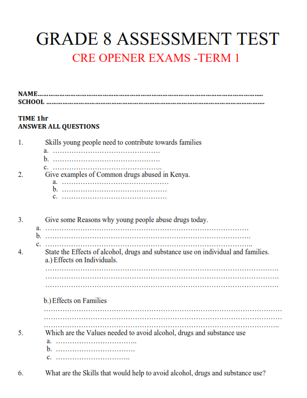 2025 GRADE 8 TARGETER WINGS 006 EXAMS WITH MARKING SCHEMES Elimu 2025 GRADE 8 TARGETER WINGS 006 EXAMS WITH MARKING SCHEMES Elimu