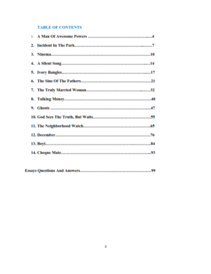 A Silent Song and Other Stories Set Book Guide With Questions and ...